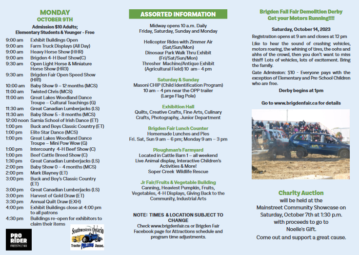 Visitor Information | Brigden Fair